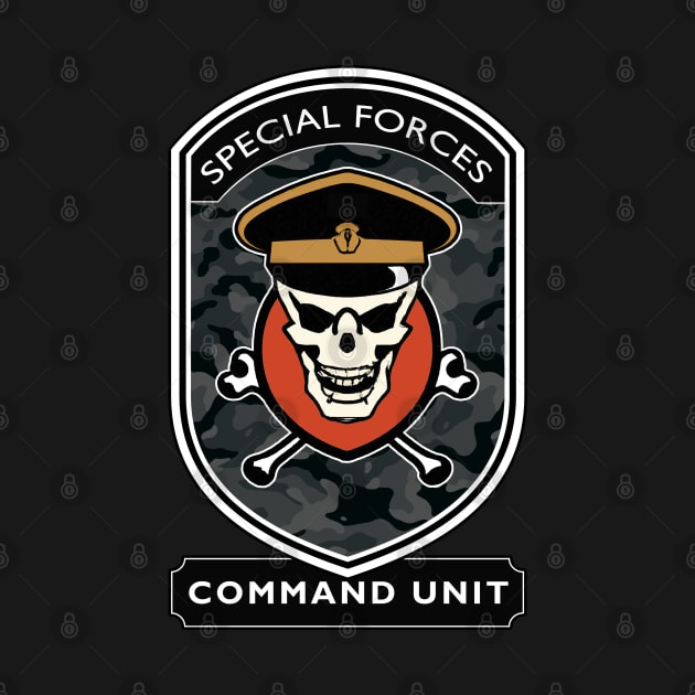 Special Forces Command Unit Patch - Military Patch Skull Crossbones ...