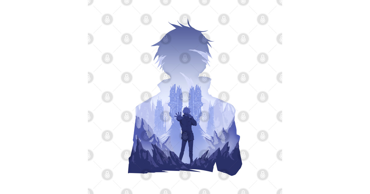 Gojo and the Moon - Gojo Satoru - T-Shirt | TeePublic