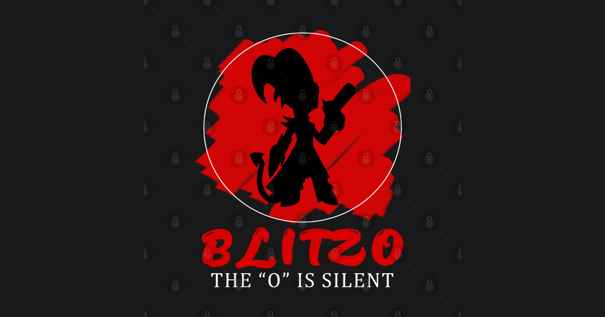Bloody Helluva Boss Blitzo With His Famous Weapon - Helluva Boss Blitzo ...