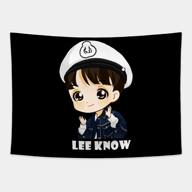 STRAY KIDS LEE KNOW CHIBI - Stray Kids - Tapestry | TeePublic