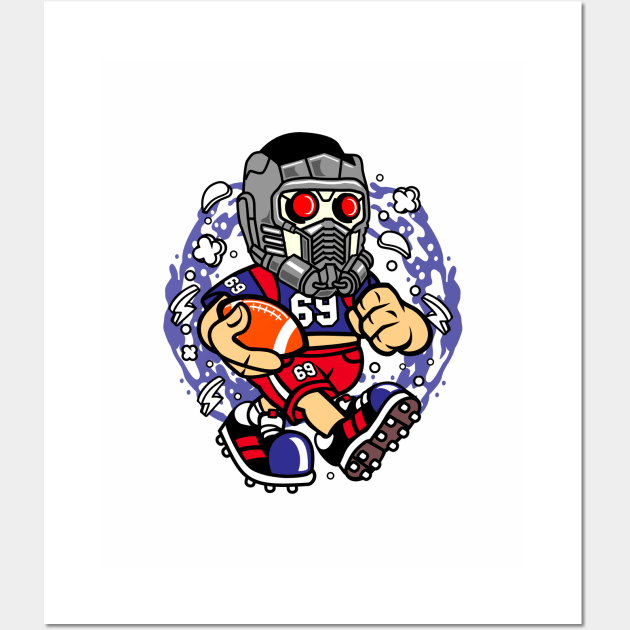 Star Football Lord Chibi Art Style //// Galactic Quarterback Tshirt ...