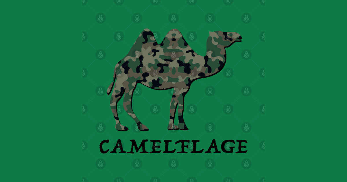 CamelFlage - Camouflage Pattern - T-Shirt | TeePublic