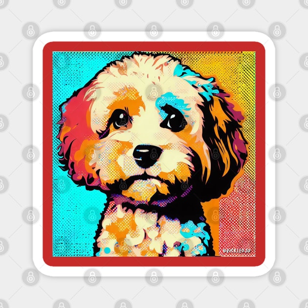 Cavapoo Pop Art - Cavapoo - Magnet | TeePublic