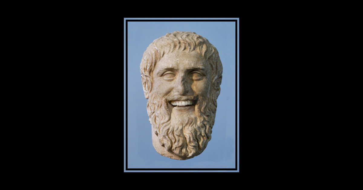 Smiling Plato - Philosophy - Ancient Greece - Plato - T-Shirt | TeePublic