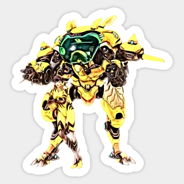 D.Va B.Va Posed, Overwatch - Dva - Sticker | TeePublic