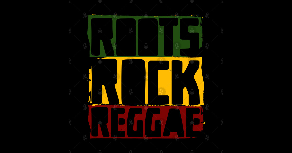 Roots Rock Reggae Rasta Colors - Reggae - Sticker | TeePublic