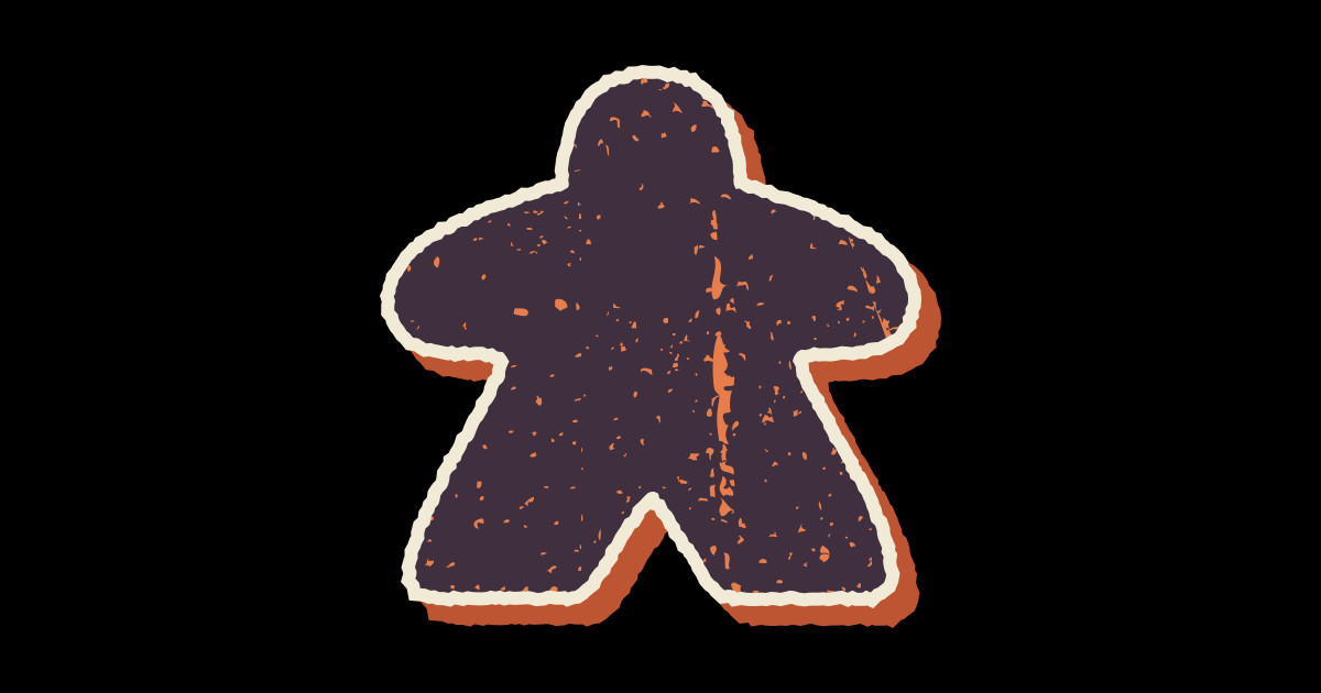 Retro Board Game Meeple - Board Game Geek - Sticker | TeePublic