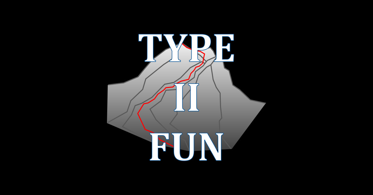 Type II Fun Mountain - Fitness - Sticker | TeePublic