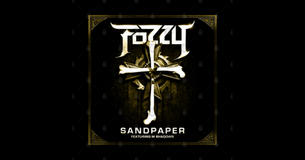 Sandpaper Typography - Fozzy - Sticker | TeePublic