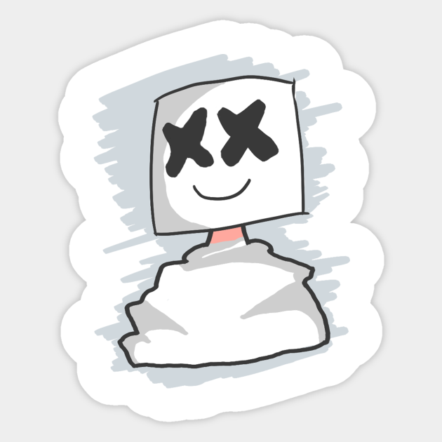 Marshmello - Marshmello - Sticker | TeePublic