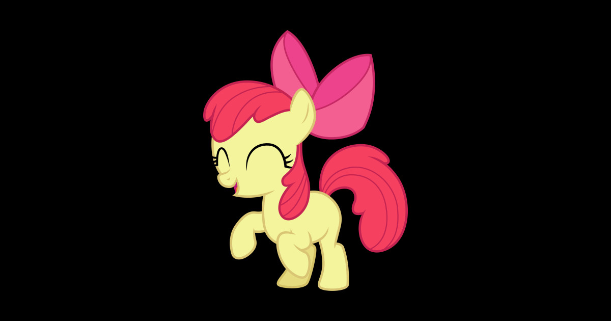 Happy Apple Bloom - My Little Pony - Sticker | TeePublic