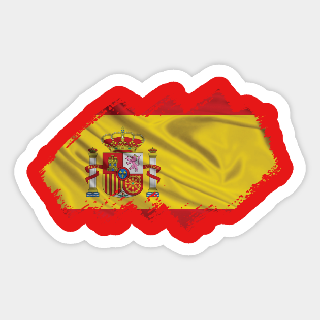 Spanish Flag - Spain Flag - Sticker | TeePublic