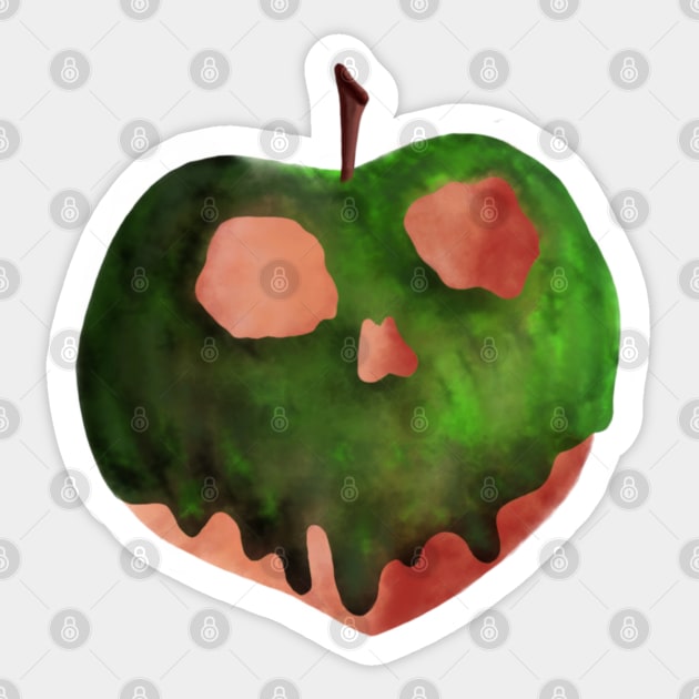 Poisoned Rotten Peach - Peach - Sticker | TeePublic