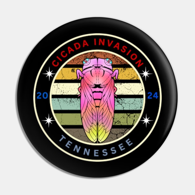 cicada 2024 map Tennessee - Cicada 2024 Tennessee - Pin | TeePublic