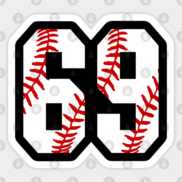 Baseball Number 69 #69 Baseball Shirt Jersey Favorite Player Biggest ...