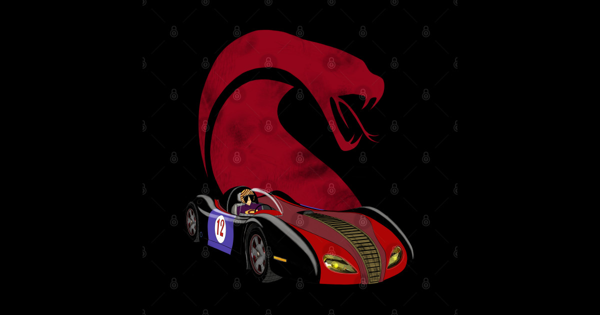 Snake Oiler - Red Distressed - Speed Racer - Sticker | TeePublic
