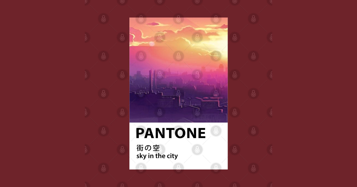 Anime Aesthetic Pantone - Anime Aesthetic Pantone - T-Shirt | TeePublic