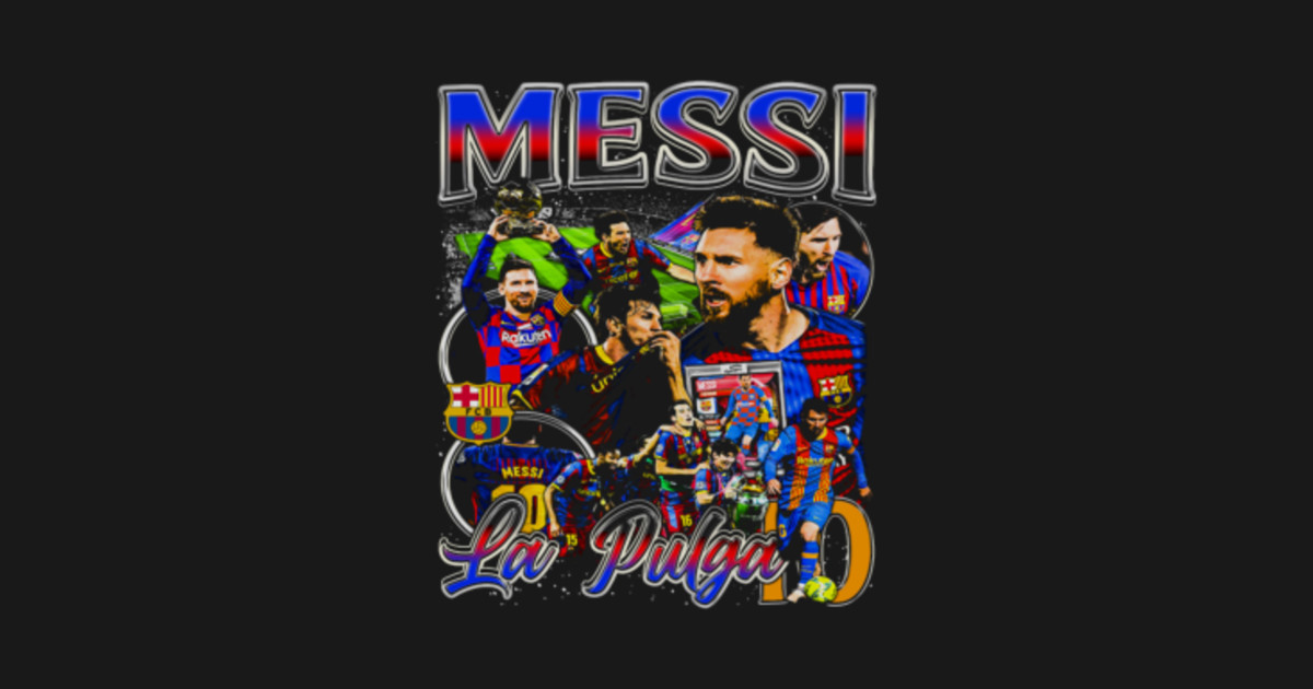 Lionel Messi La Pulga - Lionel Messi - T-Shirt | TeePublic