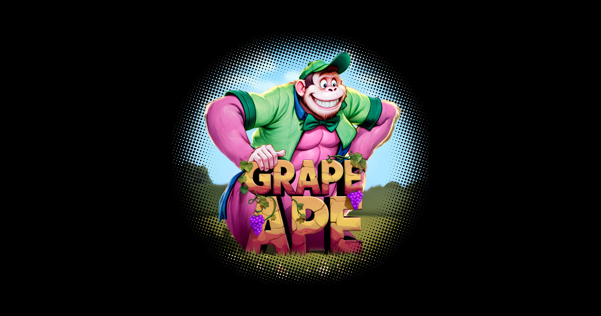 Reimagined Vintage Cartoon Character, "Grape Ape" - Cartoon Animals ...