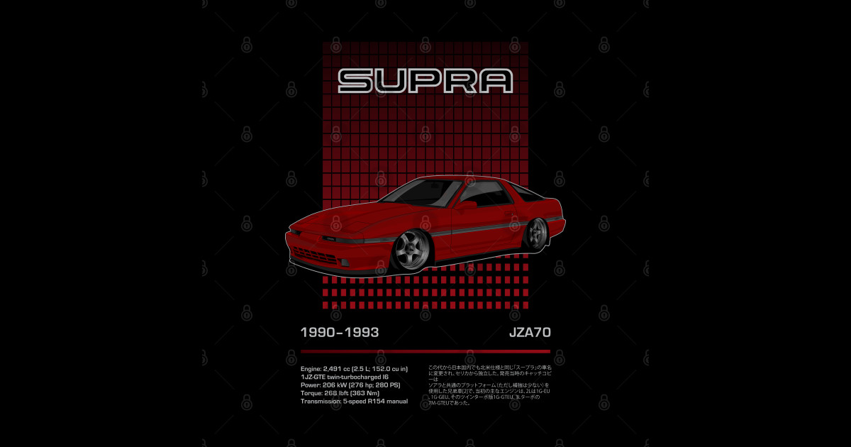 Supra MK3 (red) - Supra Mk3 - Sticker | TeePublic