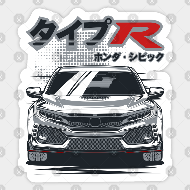 Civic Type R FK8 - Civic Type R - Sticker | TeePublic