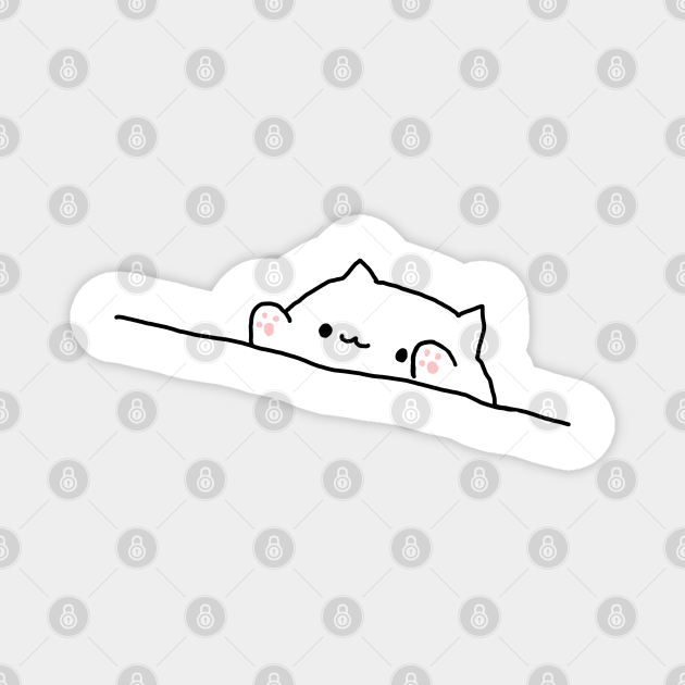 BONGO CAT SAD JAPANESE ANIME AESTHETIC - Bongo Cat - Magnet | TeePublic