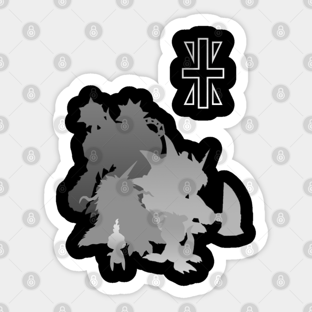 Crest of Reliability - Digimon - Sticker | TeePublic