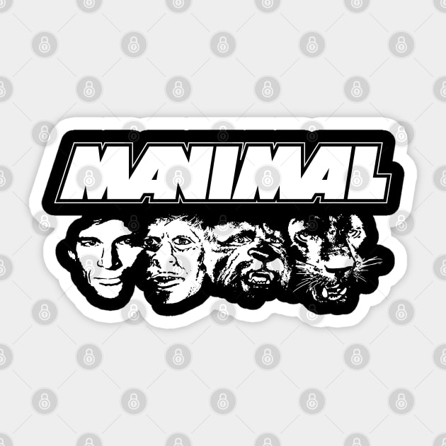 Manimal TV Show - Manimal - Sticker | TeePublic