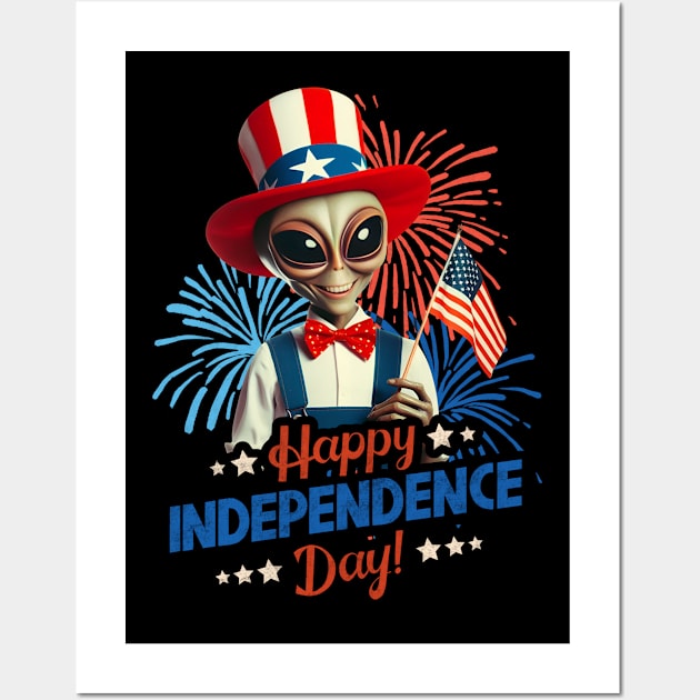 alien happy independence day - Alien 4th Of July - Posters and Art ...