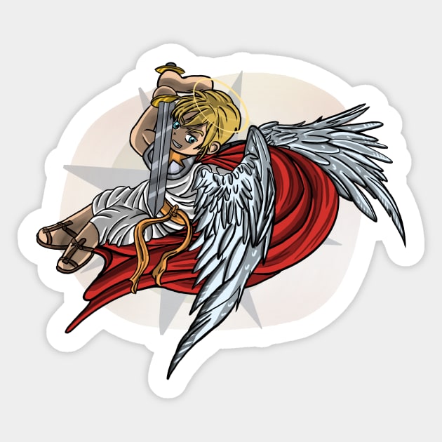 St Michael the Archangel - Angel - Sticker | TeePublic