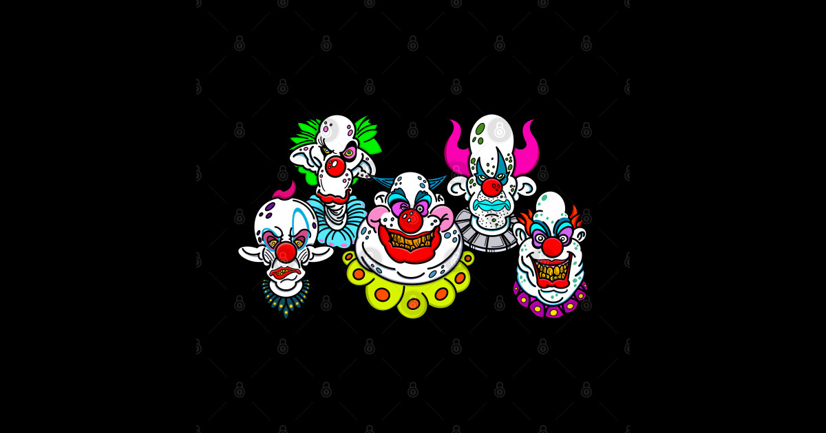 Killer Space Clowns - Clowns - Sticker | TeePublic