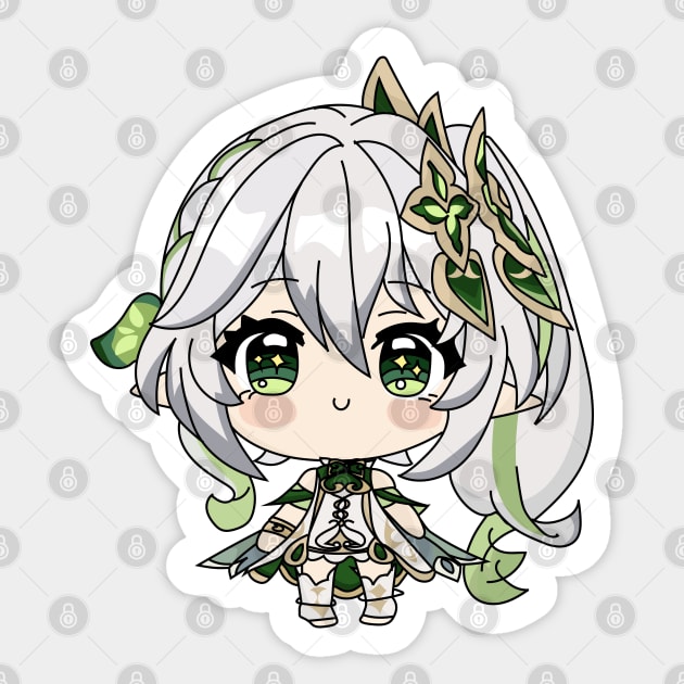 Chibi Genshin Nahida - Genshin Impact - Sticker | TeePublic