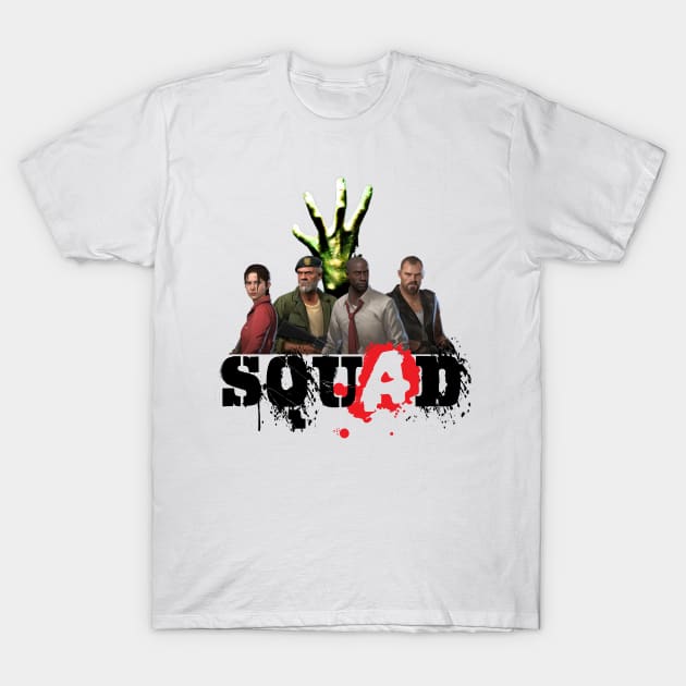 Left 4 Dead Squad (black) - Left 4 Dead - T-Shirt | TeePublic