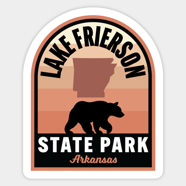 Lake Frierson State Park AR Bear - Lake Frierson State Park - Sticker ...