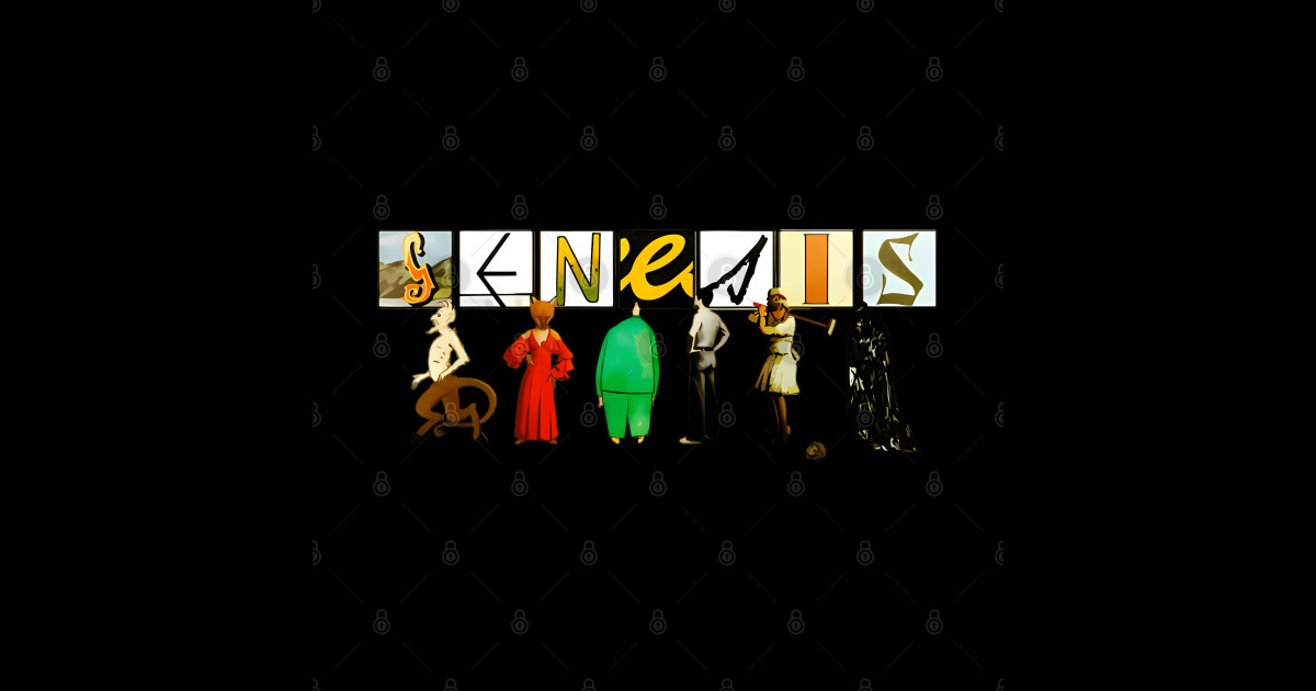 Genesis All Eras Iconic Lamb Characters Tribute Design - Genesis ...
