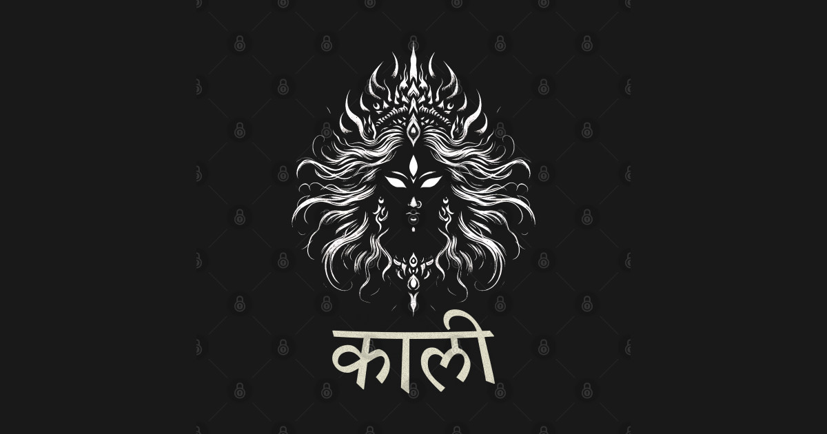 Creepy Hindu Goddess Kali Ma - Gothic Kali Ma - T-Shirt | TeePublic