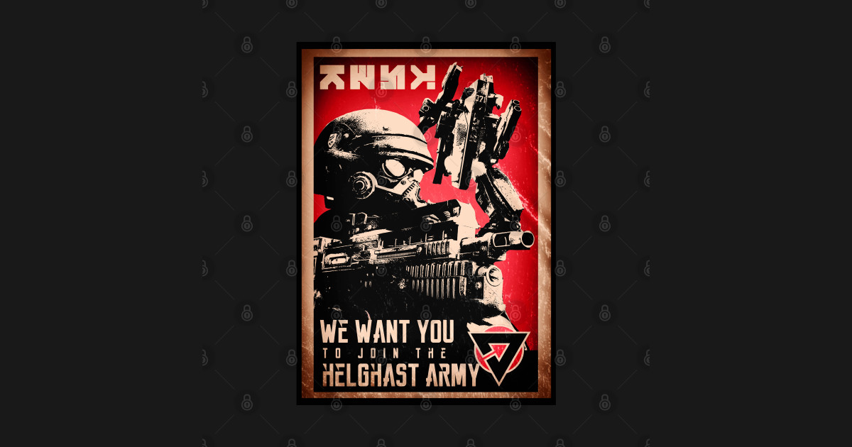 Killzone Helghast Propaganda 7 - Helghast - T-Shirt | TeePublic