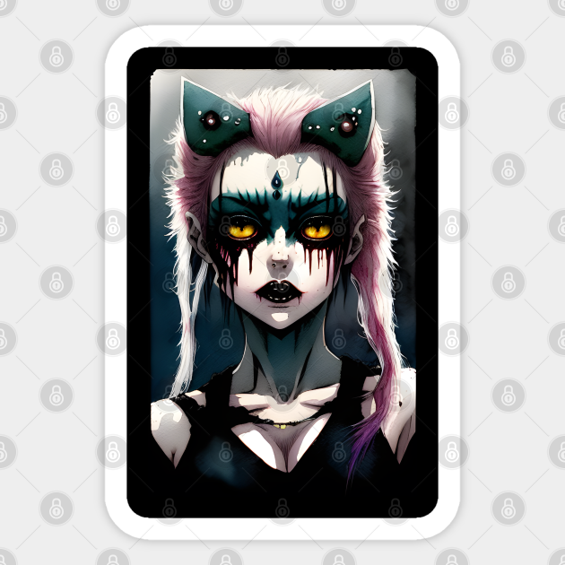 Bloody Cat Girl Goth Horror Anime - Cat Girl Goth Horror Anime ...