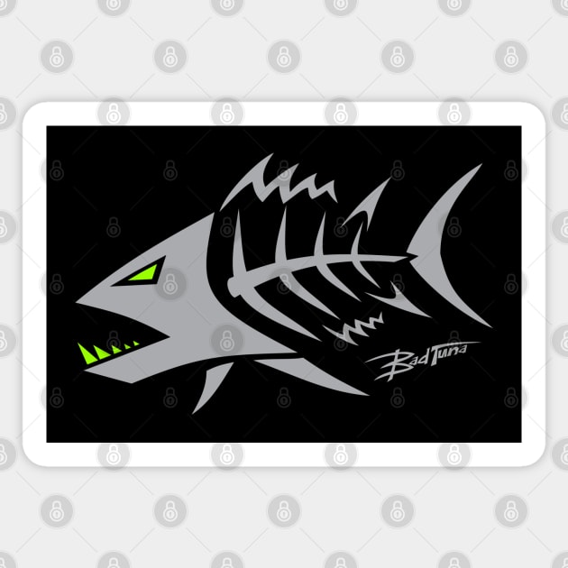 THE ANGRY TUNA - Fishingtshirt - Sticker | TeePublic