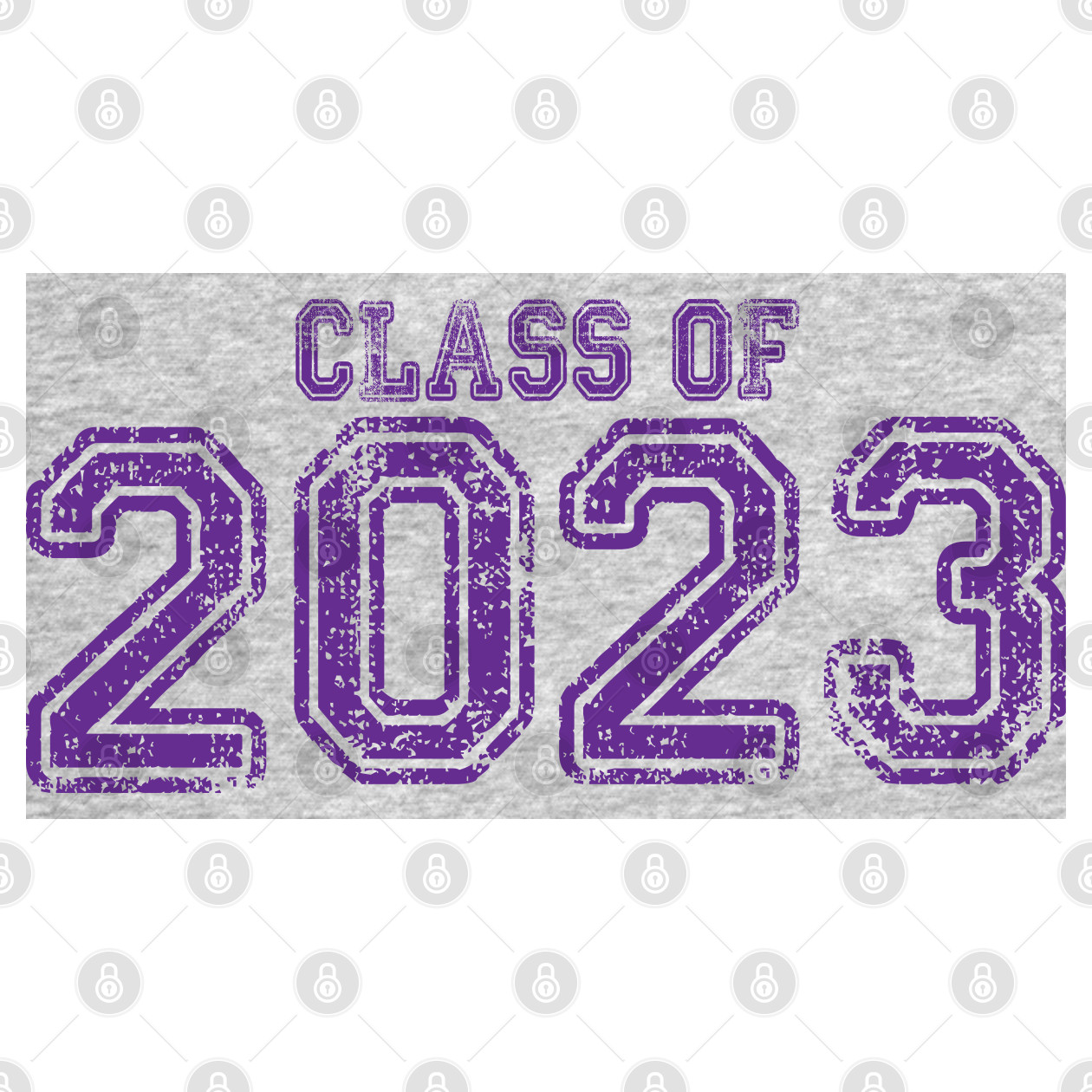 Varsity Purple Class of 2023 - Class Of 2023 - T-Shirt | TeePublic