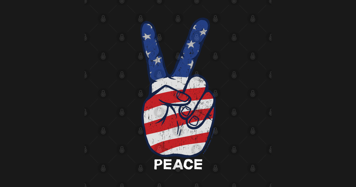 PEACE AMERICA - Peace - T-Shirt | TeePublic