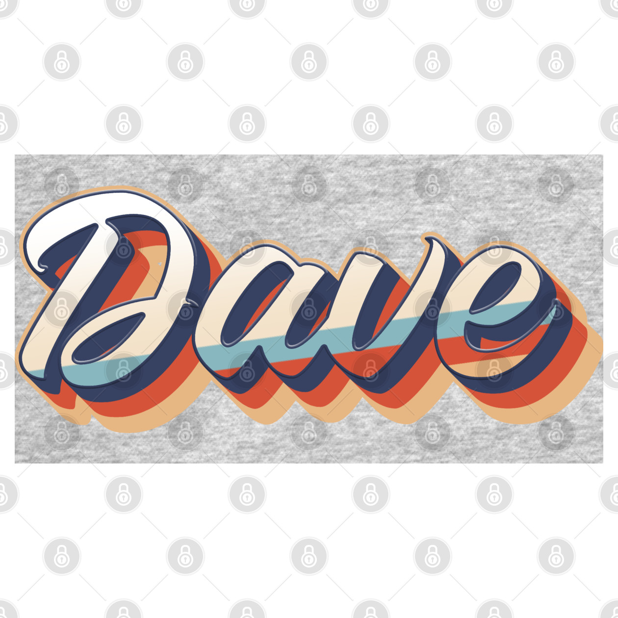 Dave name - cool 70s retro font surf style design - Dave Name Cool 70s ...