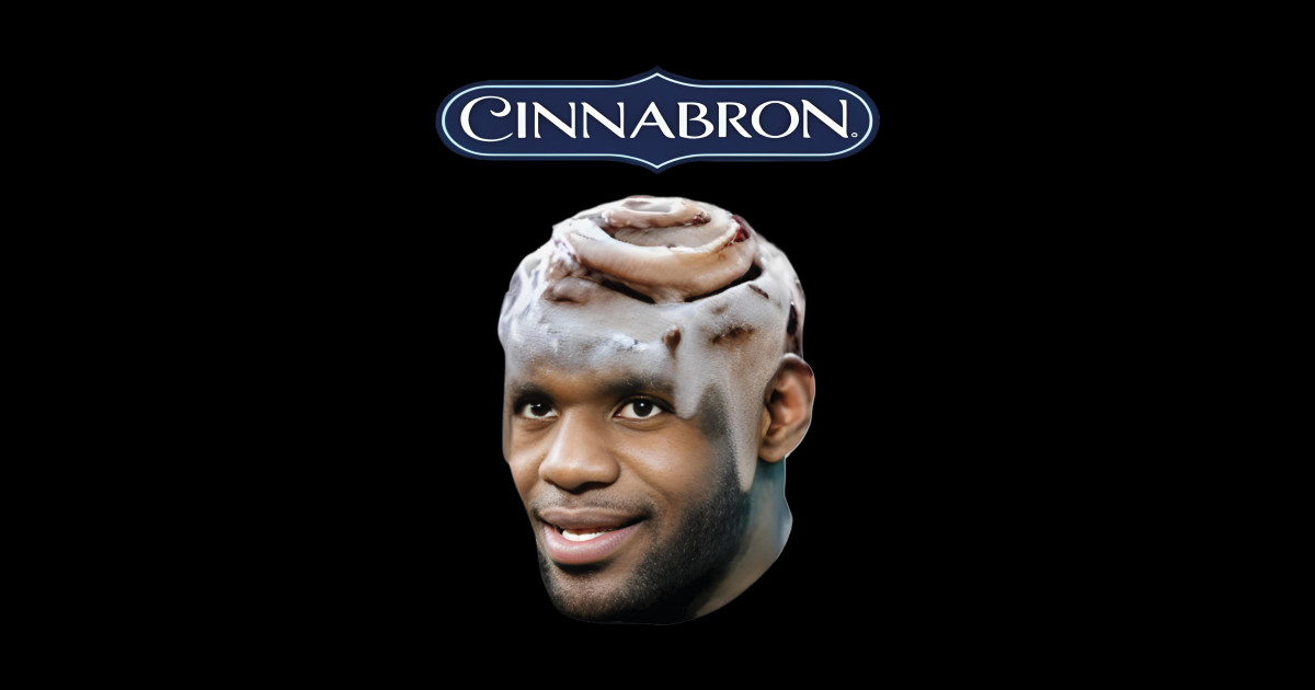 Lebron James Cinnabron - Lebron James Cinnabron Funny - Sticker | TeePublic