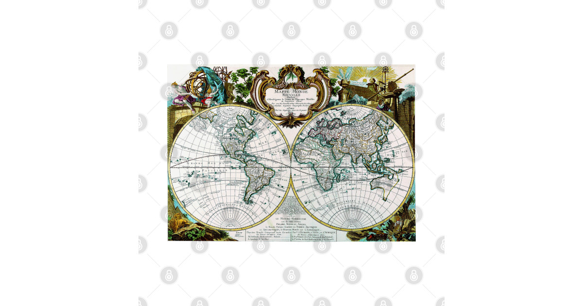 Georges Louis Le Rouge - World Map 1744 - Ancient World - Ancient World ...