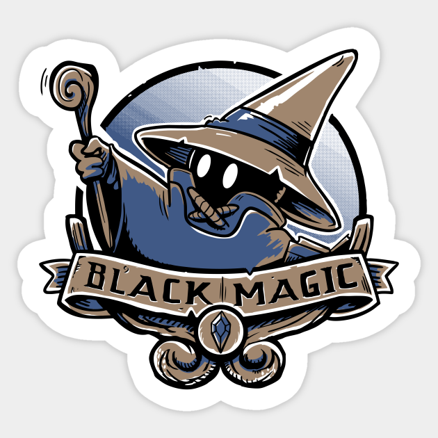 Black Magic - Black Mage - Sticker | TeePublic