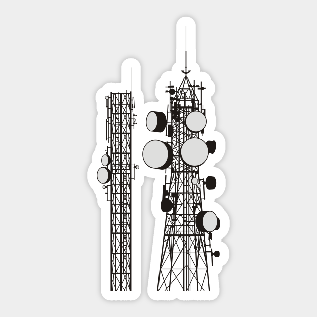 Communication Towers - Communication Towers - Sticker | TeePublic