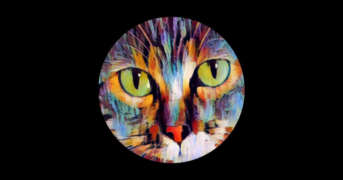 Amusing floppy cat - Amusing Floppy Cat - Sticker | TeePublic