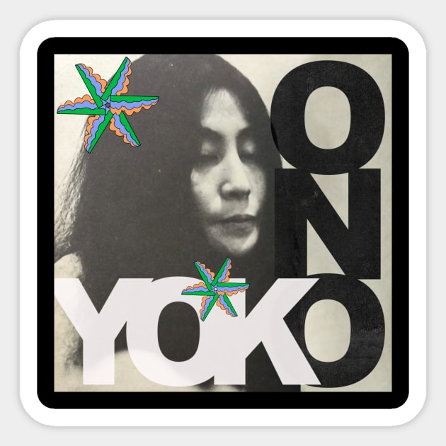 yoko ono design - Xmas - Sticker | TeePublic