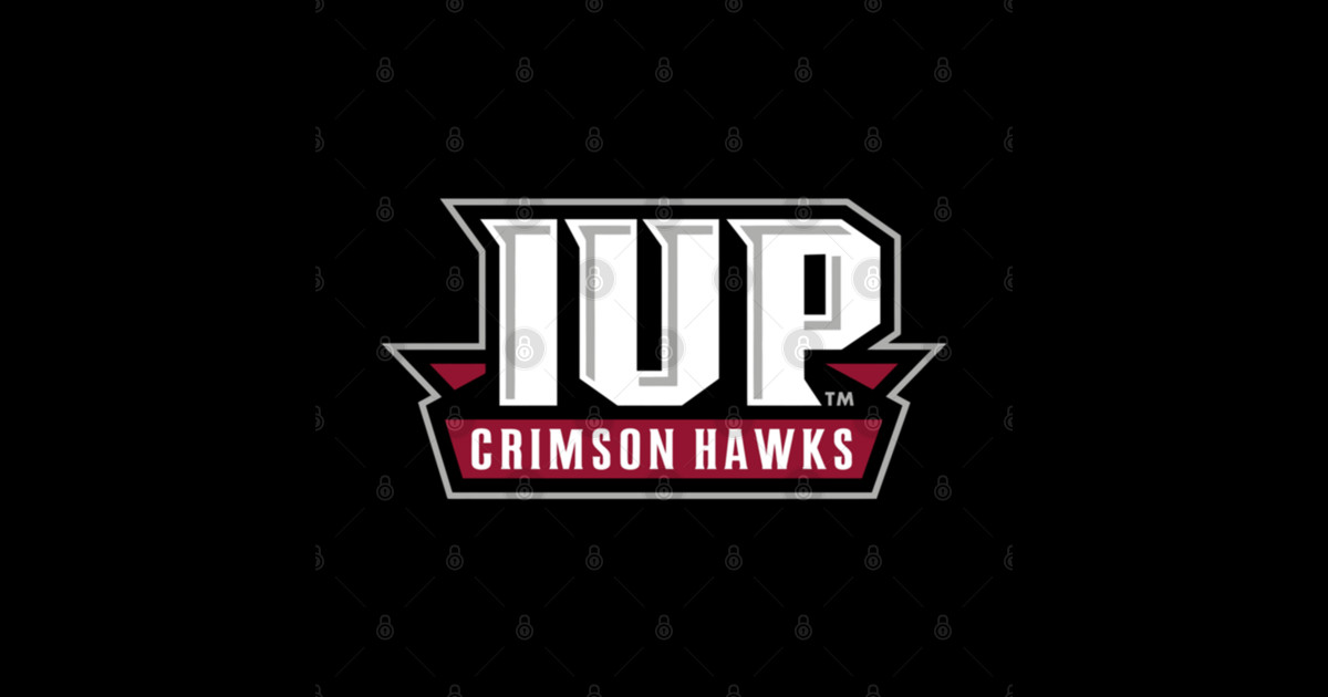 Iup Crimsonn Hawkss Club Classic - Iup - Sticker | TeePublic