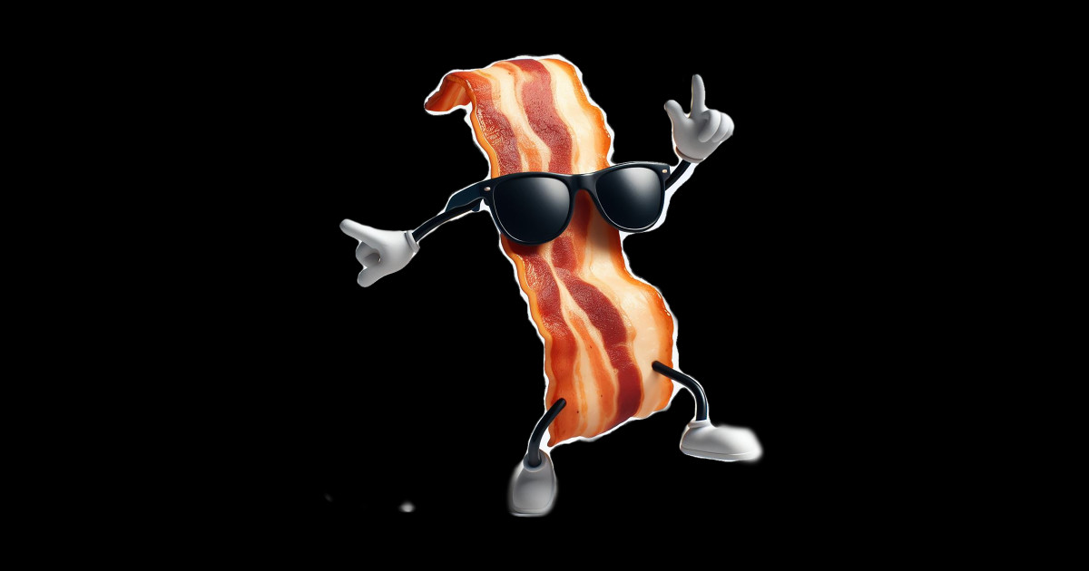 Dancing Bacon - Bacon - Posters and Art Prints | TeePublic